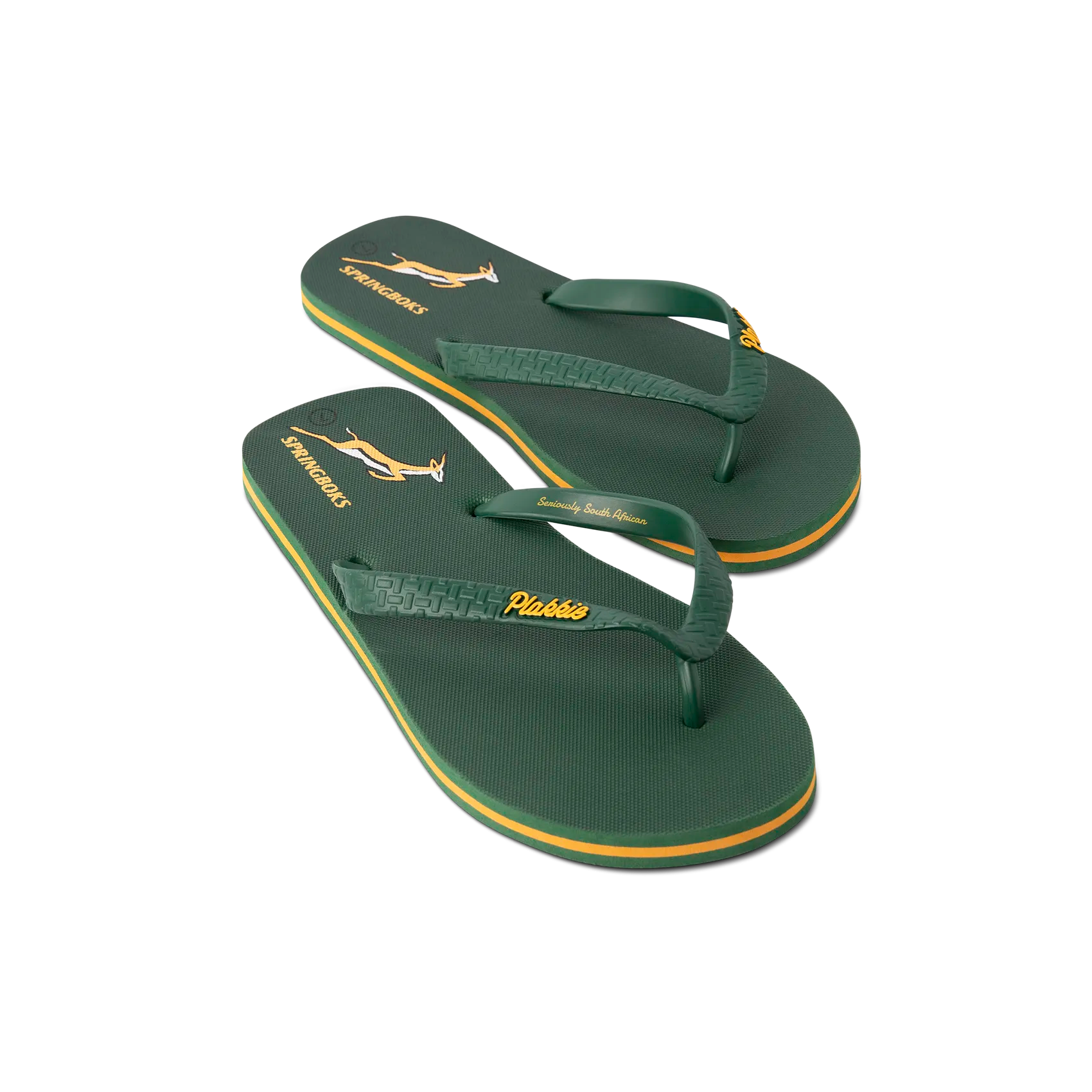 Plakkie Springbok (Green and Yellow) – Veldskoen Shoes USA