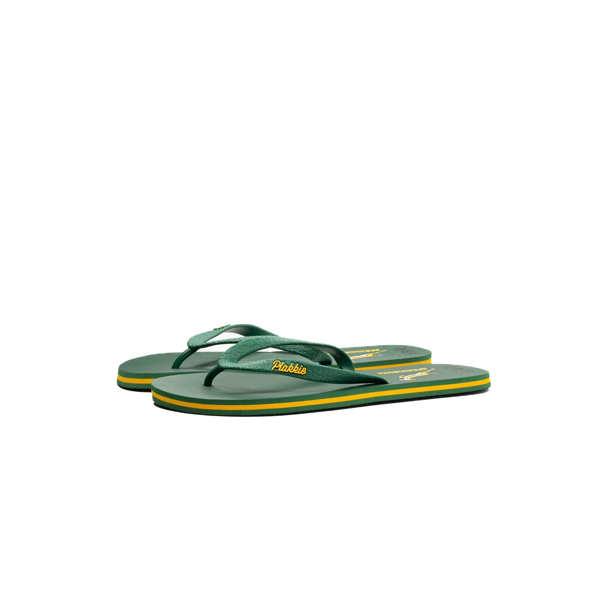 Plakkie Springbok (Green and Yellow) – Veldskoen Shoes USA